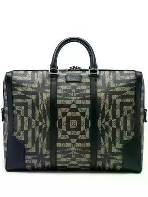 Gucci 2016-2026 Gg Supreme Caleido Eden Briefcase Business Bag - Neutrals