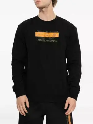 EA7 Long-sleeve Logo Print Sweatshirt