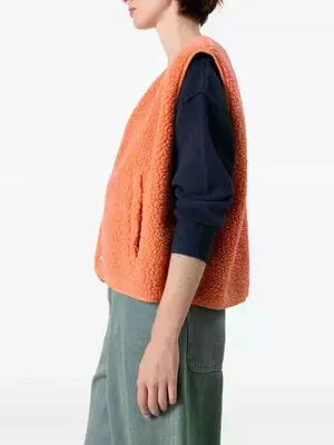 American Vintage Sleeveless Shearling-effect Jacket
