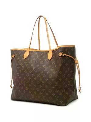 LOUIS VUITTON Monogram Neverfull Gm Tote Bag - Brown