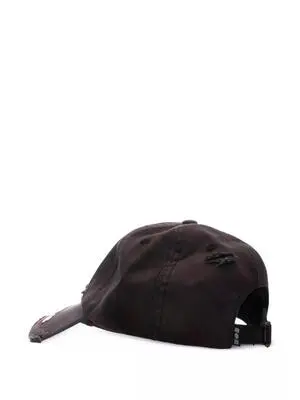 NAHMIAS Baseball Hat With Distressed Finish - Black