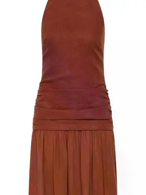 Faithfull The Brand Tali Ruched Maxi Dress