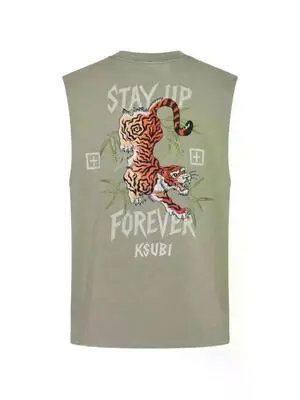Ksubi Embroidered Tiger Motif Sleeveless Vest