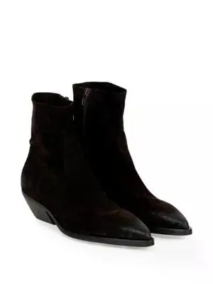 Elena Iachi Distressed-effect Pointed-toe Boots