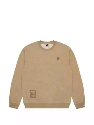 AAPE BY *A BATHING APE Moonface Logo Sweatshirt - Neutrals