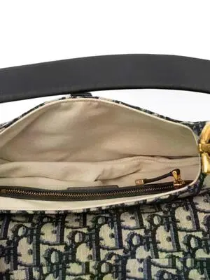 Dior 2018 Oblique Canvas Saddle Bag Shoulder Bag