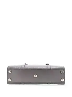 Gucci Gg Embossed Perforated Leather Medium Tote Bag