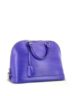 LOUIS VUITTON Alma Handbag Epi Leather Pm Satchel - Purple