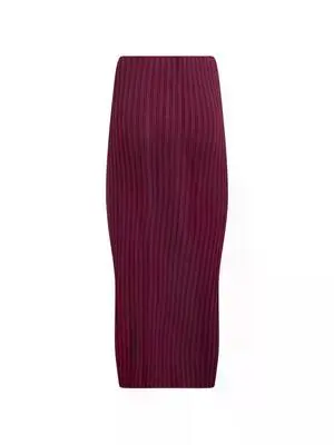 Philosophy Di Lorenzo Serafini Ribbed-knit Button-front Skirt