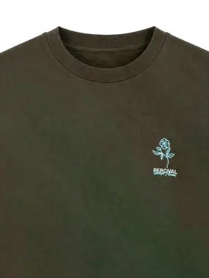 PERCIVAL Flower-embroidered Cotton T-shirt