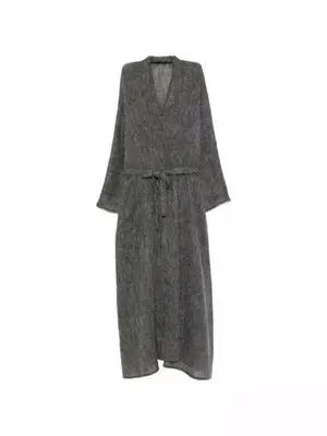 Carine Gilson Raglan-sleeve Robe - Grey