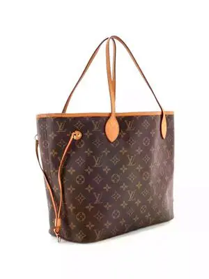 LOUIS VUITTON Neverfull Mm Monogram Canvas Tote Bag - Brown