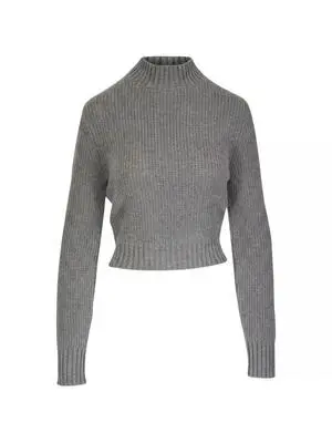 LE KASHA Ribbed-knit Cropped Sweater