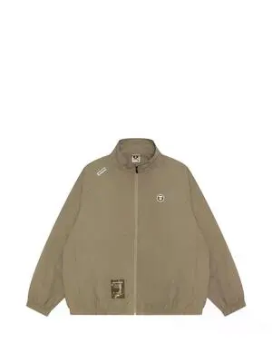 AAPE BY *A BATHING APE Moonface Logo Zip-up Jacket - Neutrals