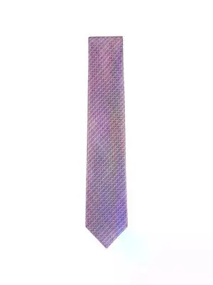 Brioni Geometric-pattern Tie - Blue