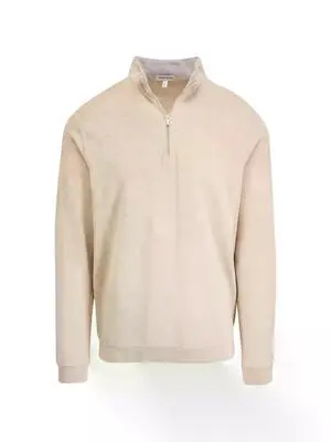Peter Millar Quarter-zip Melange Effect Sweater - Neutrals