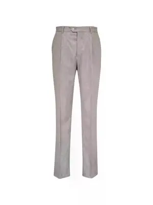 Brunello Cucinelli Pleated Flannel Trousers - Grey