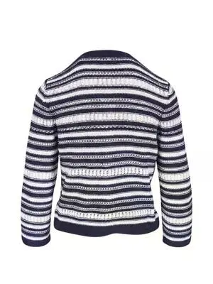 Veronica Beard Bellingham Striped Button-up Cardigan