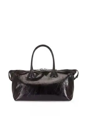 Miu Miu Logo-embossed Leather Tote Bag