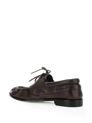 Saint Laurent Le Loafers Bateau In Smooth Leather