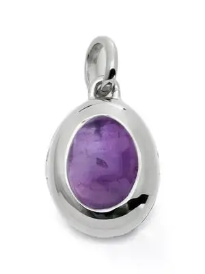Monica Vinader Monica Vinader February Birthstone Necklace With Amethyst Silver