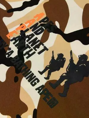 AAPE BY *A BATHING APE Somewhere Camouflage-print Shirt