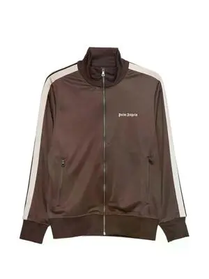 Palm Angels Logo-print Side-stripe Track Jacket - Brown