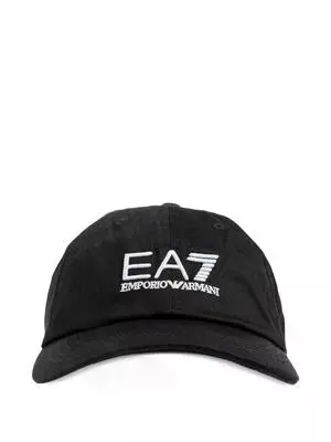 EA7 Embroidered Logo Baseball Cap - Black