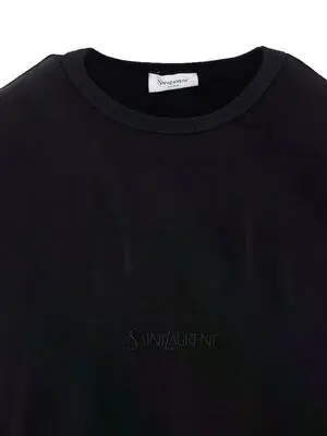 Saint Laurent Logo-embroidered T-shirt