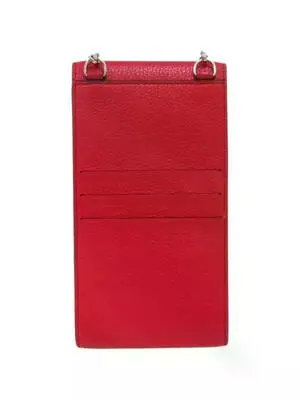 JIMMY CHOO 2010-2026 Leather Madeline Phone Case Crossbody Bag - Red