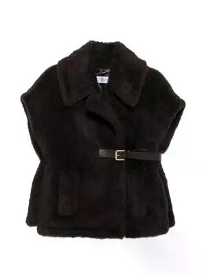 Max Mara Belted Faux Fur Gilet
