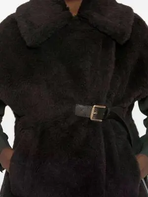 Max Mara Belted Faux Fur Gilet