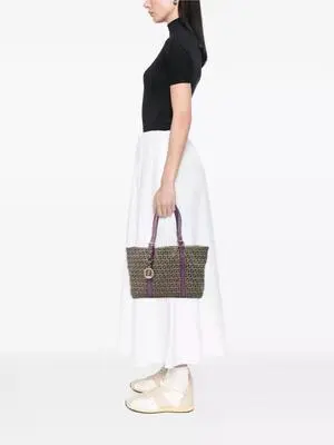 Fendi Zucchino Canvas Superstar Tote Bag