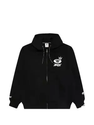 AAPE BY *A BATHING APE Aapeunvs Moonface Hoodie - Black