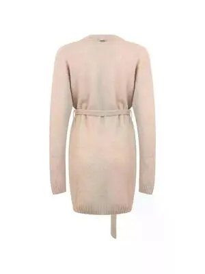 Herno Belted V-neck Cardigan - Neutrals