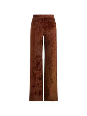 Alberta Ferretti Corduroy Wide-leg Trousers