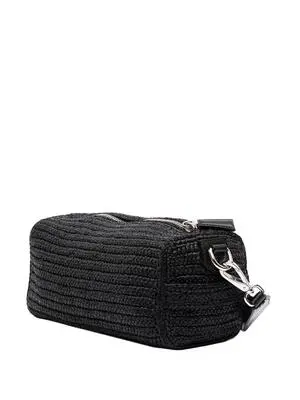 Prada Raffia Effect Crochet Crossbody Bag