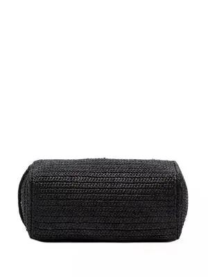 Prada Raffia Effect Crochet Crossbody Bag