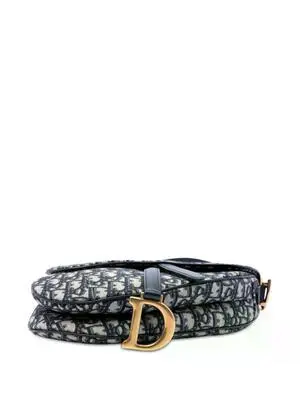 Dior 2018 Oblique Canvas Saddle Bag Shoulder Bag