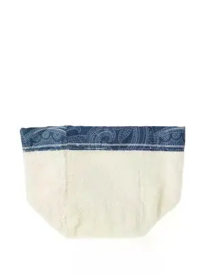 Etro Pegaso-embroidered Paisley-trim Basket And Towels Set - Neutrals