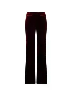 Alberta Ferretti Velvet Flared Trousers