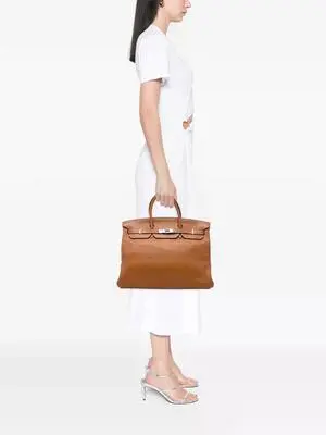 Hermès Hermès 2009 Clemence Birkin 40 Handbag Brown