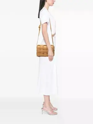 Bottega Veneta 2012-2026 Nappa Intrecciato Padded Cassette Crossbody Bag - Brown