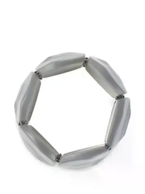 Giorgio Armani Geometric Panel Slip-on Bracelet - Grey