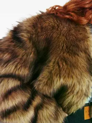 A.W.A.K.E. Mode Faux Fur Cropped Jacket