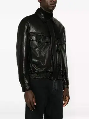 SALVATORE SANTORO Grainy Leather Jacket