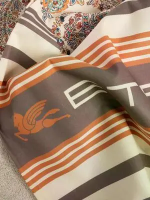 Etro Striped Paisley Beach Towel