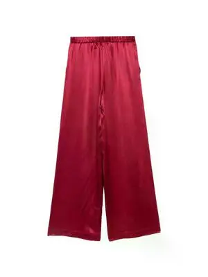 Carine Gilson Satin Silk Trousers