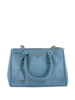 Prada Galleria Saffiano Leather Small Tote Bag - Blue
