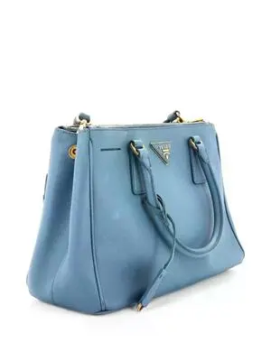 Prada Galleria Saffiano Leather Small Tote Bag - Blue